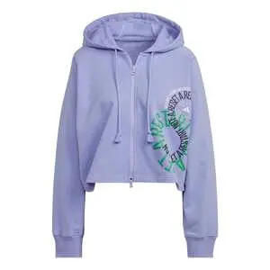 Adidas Stella Mccartney Cropped Hoodie - Purple