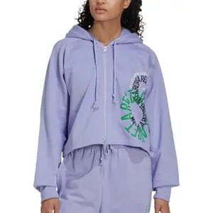 Adidas Stella Mccartney Cropped Hoodie - Purple