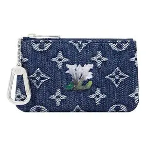 LOUIS VUITTON Pochette Clés Monogram Denim Pouch - Blue