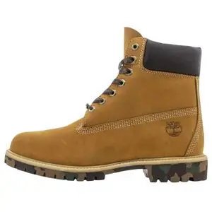 Timberland 6 Inch Premium Lace-up Boots With Camo Sole - Wheat/camo