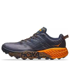 Hoka One One Speedgoat 4 Athletic Sneakers - Black Iris/bright Marigold
