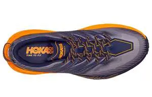 Hoka One One Speedgoat 4 Athletic Sneakers - Black Iris/bright Marigold