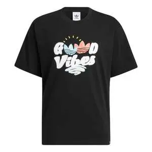 Adidas Originals Y2k Tee 1 Alphabet Cartoon Logo Casual Sports Short Sleeve Black - Default Color