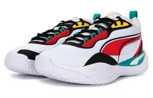 PUMA Playmaker Athletic Sneakers - White/red/black