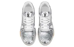LOUIS VUITTON Trainer Sneakers - Silver/white/orange