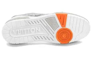 LOUIS VUITTON Trainer Sneakers - Silver/white/orange