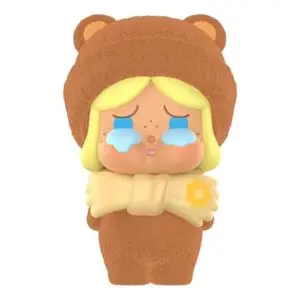 POP MART Pop Bean Fluffy And Cozy Figure Crybaby Fuzzy Bear - Multi-color