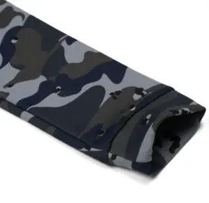 Adidas J C Crew Fleece With Camouflage Print And Zip Detail