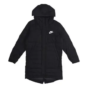 Nike Cool City Winter Long Warm Lightweight Down Jacket - Black