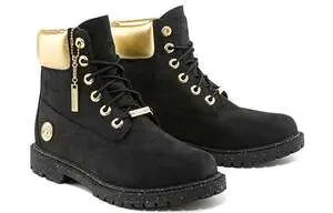Timberland Heritage 6-inch Waterproof Lace-up Boots - Black/gold