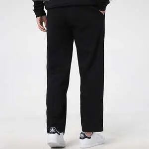 Adidas Casual Sports Fleece Lined Running Knit Straight Long Pants - Black