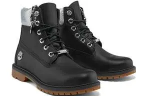 Timberland Heritage Inch Waterproof Boots - Black/brown/silver