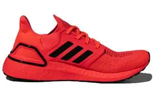 Adidas Ultra Boost 20 Low Top Athletic Sneakers - Red/black