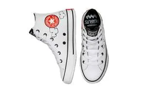 CONVERSE Chuck Taylor All Star High Top Sneakers - White/black/red