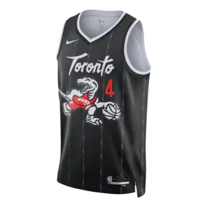 Nike Scottie Barnes Toronto Raptors City Edition Nba Swingman Jersey - Black