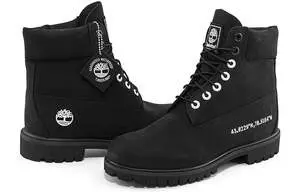 Timberland 6 Inch Premium Boots - Black/white