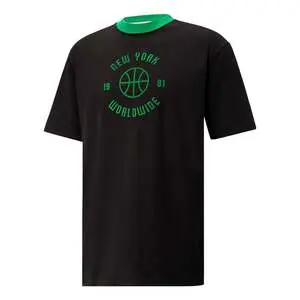 PUMA X Rhuigi Graphic T-shirt 'black Green - Black/green