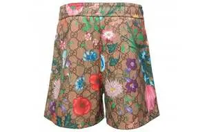 Gucci Gg Monogram Floral Print Shorts