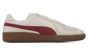 PUMA Suede Low Top Sneakers - White/gray/red