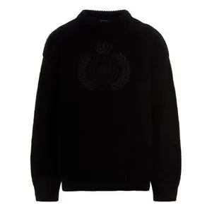 Balenciaga Bb Laurel Crown Logo Crewneck Knitted Sweater