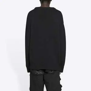Balenciaga Bb Laurel Crown Logo Crewneck Knitted Sweater