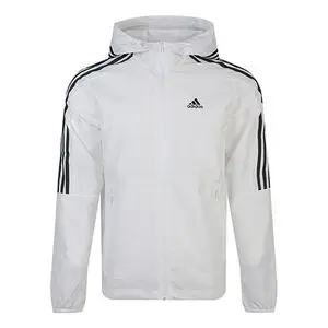 Adidas Sports Hooded Jacket - White
