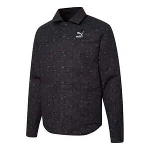 PUMA Paisley Woven Reversible Shacke Shirt - Black
