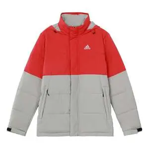 Adidas Hooded Sports Down Jacket - Goldgray
