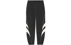 LI-NING Color Block Graphic Sweatpants 'black White