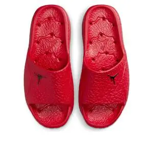 JORDAN Air Franchise Shower Slides - Fire Red/black