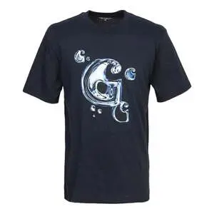 Carhartt Work In Progress Solar Chrome C Short Sleeve T-shirt - Navy