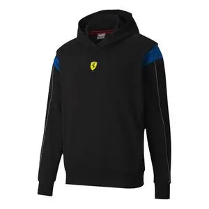 PUMA Ferrari Race Street Hoodie - Black/blue/yellow