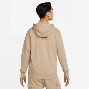 Nike Nsw Club Full Zip Hoodie Asia Sizing 'tan