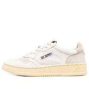 AUTRY Medalist Leather And Suede Sneakers - White/beige