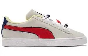 PUMA Suede 'decor8' Low Top Sneakers - White/blue/red