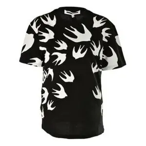 Alexander McQueen Black Swallow Print T-shirt
