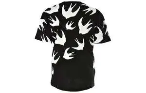 Alexander McQueen Black Swallow Print T-shirt