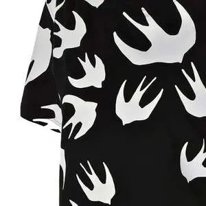Alexander McQueen Black Swallow Print T-shirt