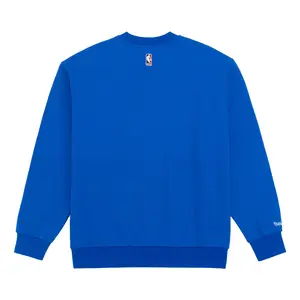 Mitchell & Ness X Nba Golden State Warriors Sweatshirt 'blue Yellow