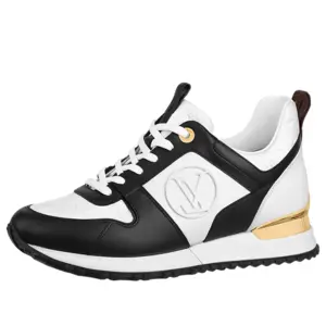 LOUIS VUITTON Run Away Sneakers - Black/white/gold