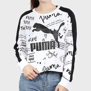 PUMA Classics Logo Crew Aop Knit