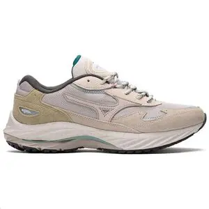 Mizuno Wave Rider Beta "nomad Pack" Sneakers - Silver Cloud/white Sand/cedar