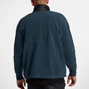 Nike Splicing Polar Fleece Stand Collar Pullover
