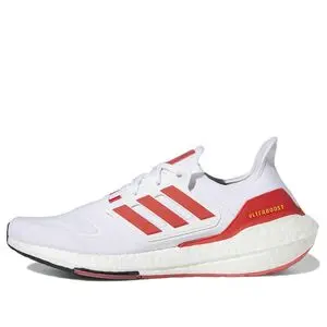 Adidas Ultraboost 22 Athletic Sneakers - White/red
