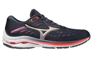 Mizuno Wave Rider 24 Athletic Sneakers - Black/red