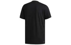 Adidas Basketball Sports Round Neck Pullover Printing Short Sleeve