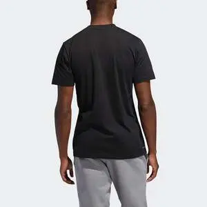 Adidas Basketball Sports Round Neck Pullover Printing Short Sleeve