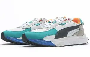 PUMA Wild Rider Layers Low Top Sneakers - Black/green