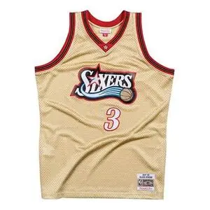 Mitchell & Ness Philadelphia 76ers 1996-97 Allen Iverson #3 Jersey - Gold