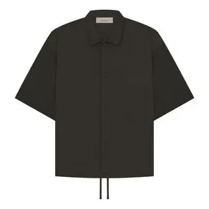 Fear Of God Drop2 Ss23 Short-sleeve Nylon Shirt - Off-black